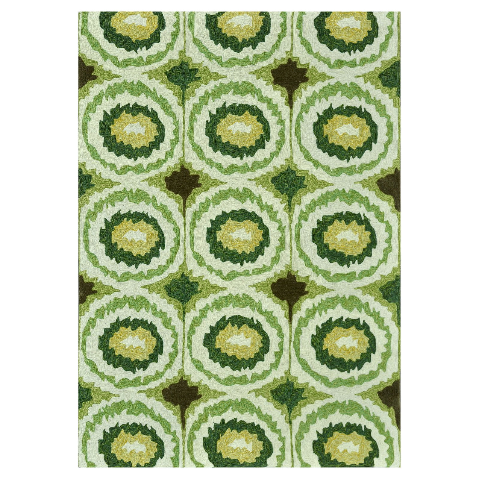 Loloi Enzo Circles EZ02 Indoor/Outdoor Area Rug - Lime - Walmart.com