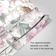 2 Pack Wet Dry Bags,Watercolor Peony Garden Waterproof Reusable Dual ...