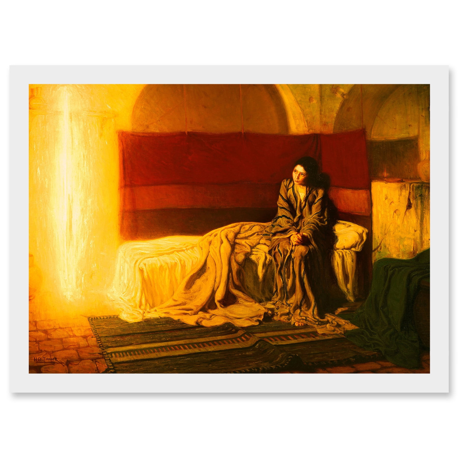 Tanner The Annunciation A4 Artwork Framed Wall Art Print - Walmart.com