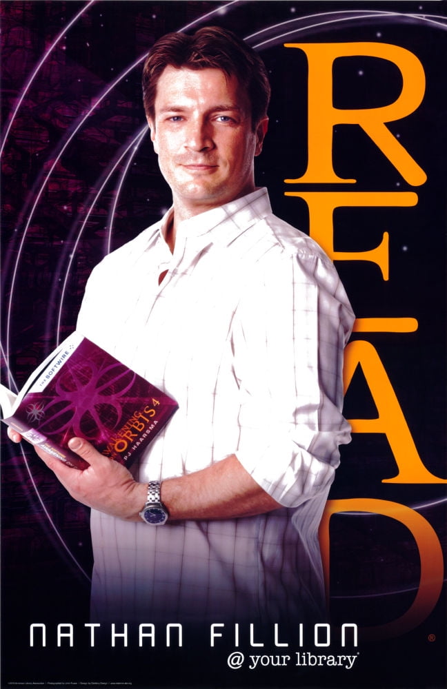 Nathan Nathan Fillion Read Poster Castle Art Poster 24x36 Multi-Color ...