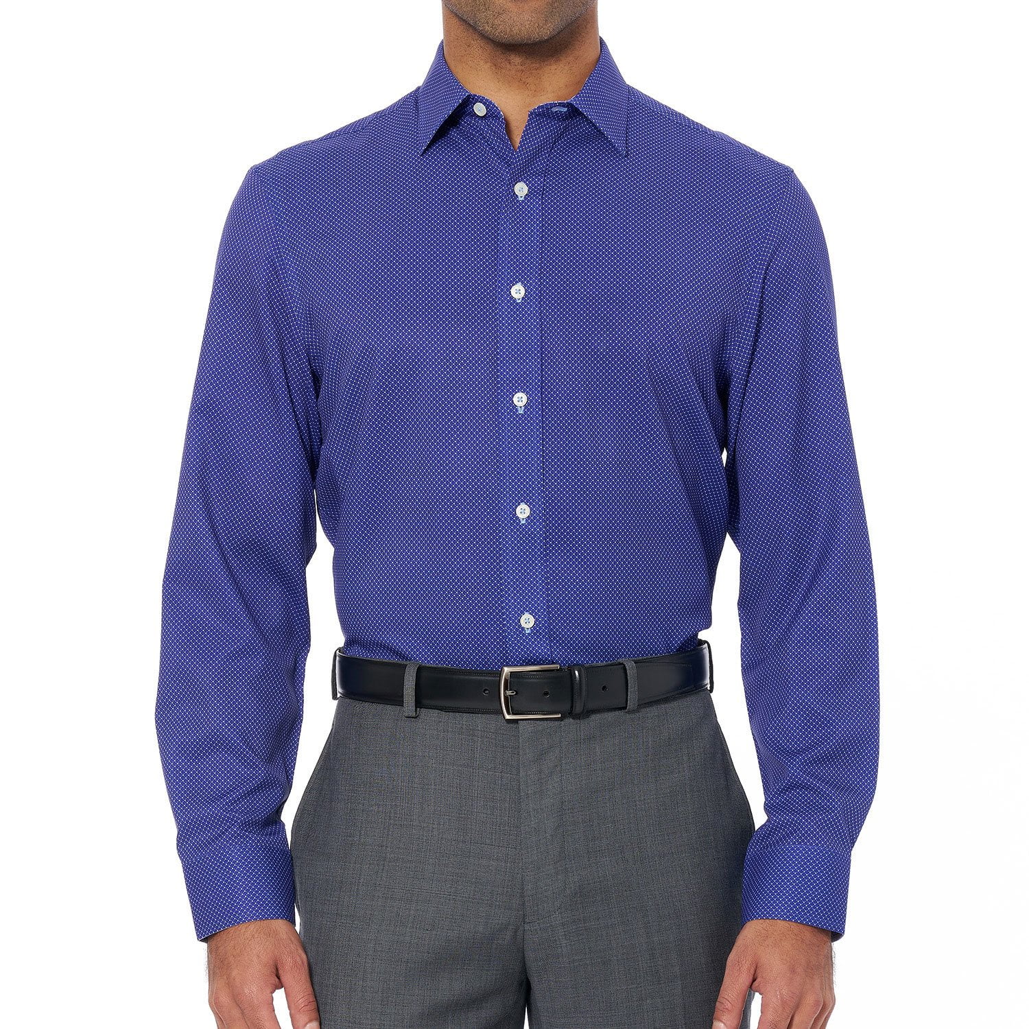 Nick Graham Men's Modern Fit Traveler Dress Shirt - Samsclub.com