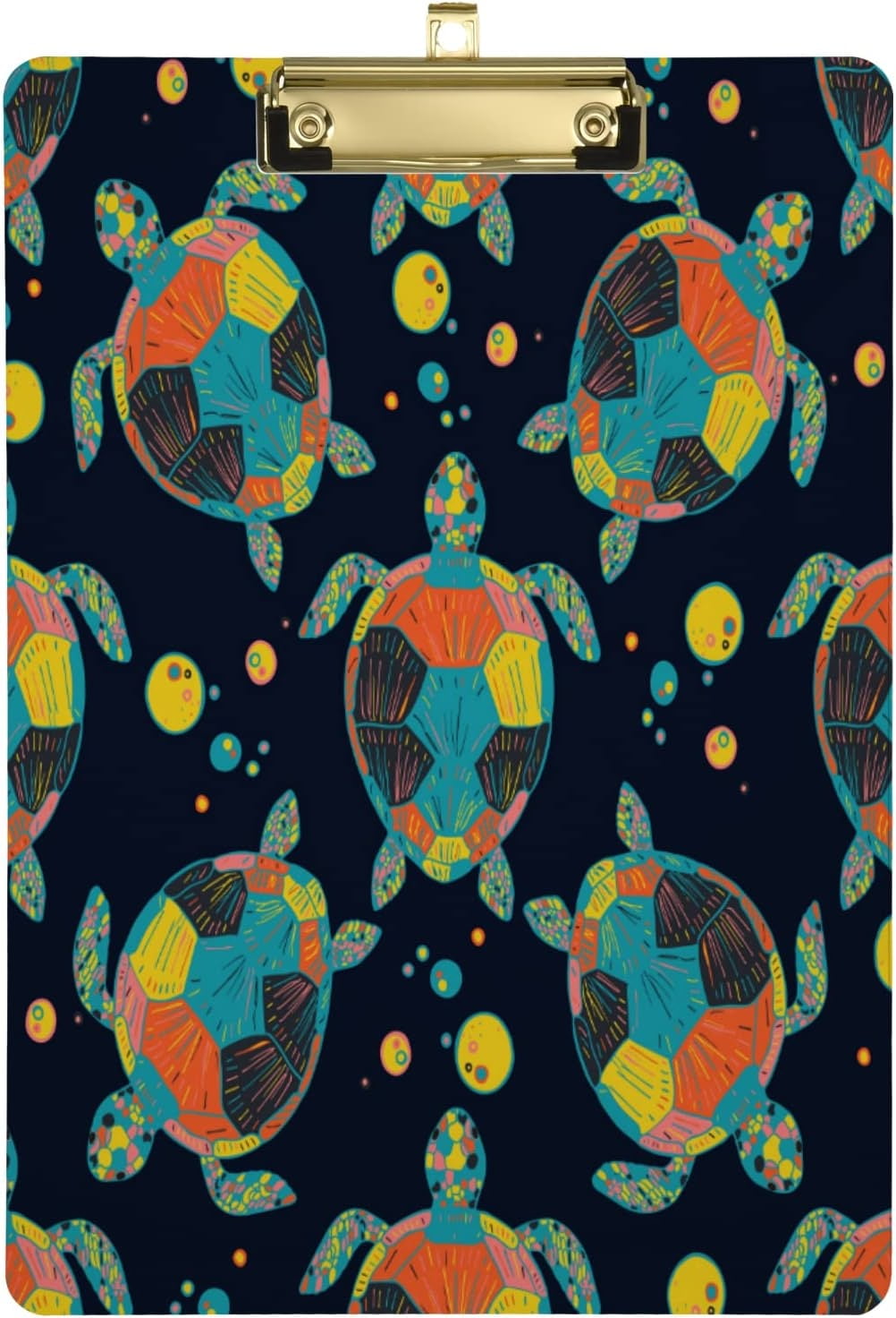 FMSHPON Pattern of Sea Turtles Clipboard Hardboard Wood Nursing Clip ...