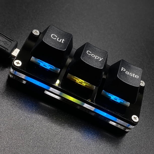 B Mini 3-Key Cut Copy Paste Keyboard Ctrl X C V Shortcut One Handed ...