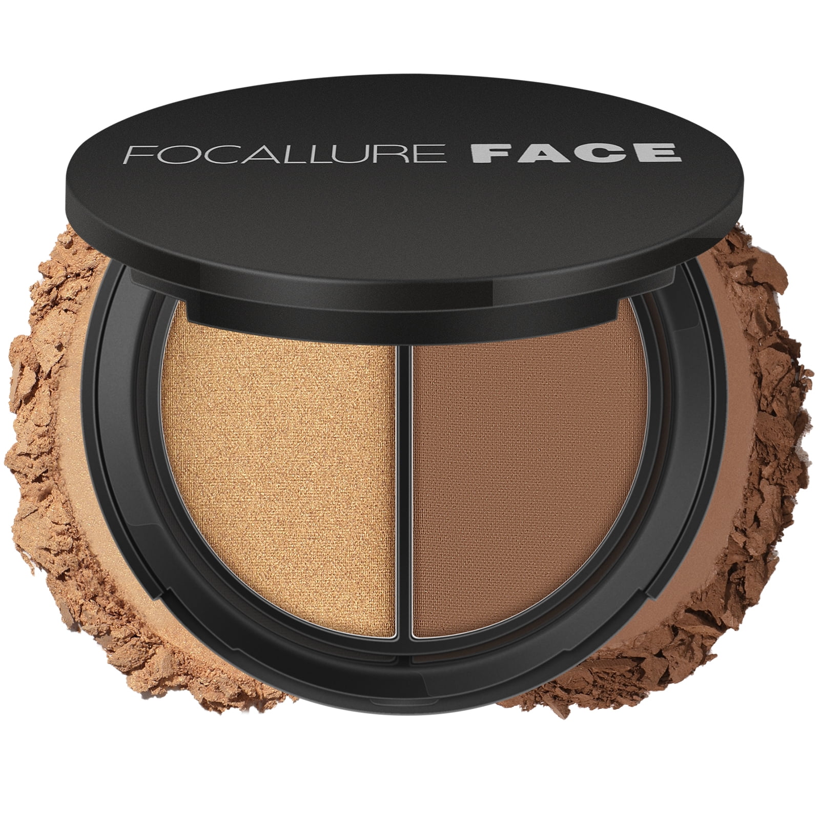 Focallure Bronzer and Highlighter Palette,Long Lasting Shimmer Contour ...