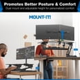 Standing Desk Converter Dual Monitor with Gas Spring Lift for Sit Stand ...