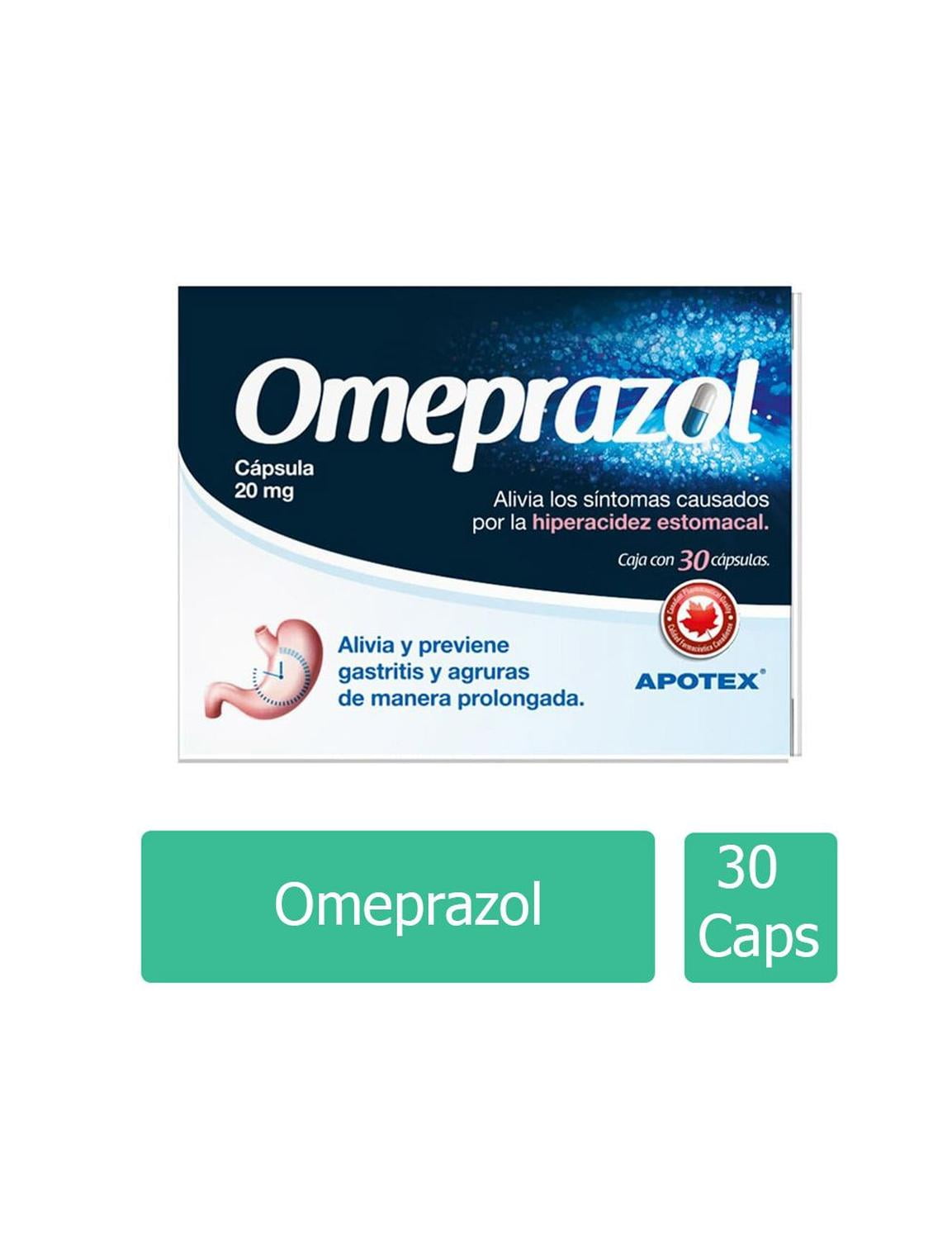 Omeprazol 20 mg Caja Con Blíster Con 30 Cápsulas | Walmart en línea