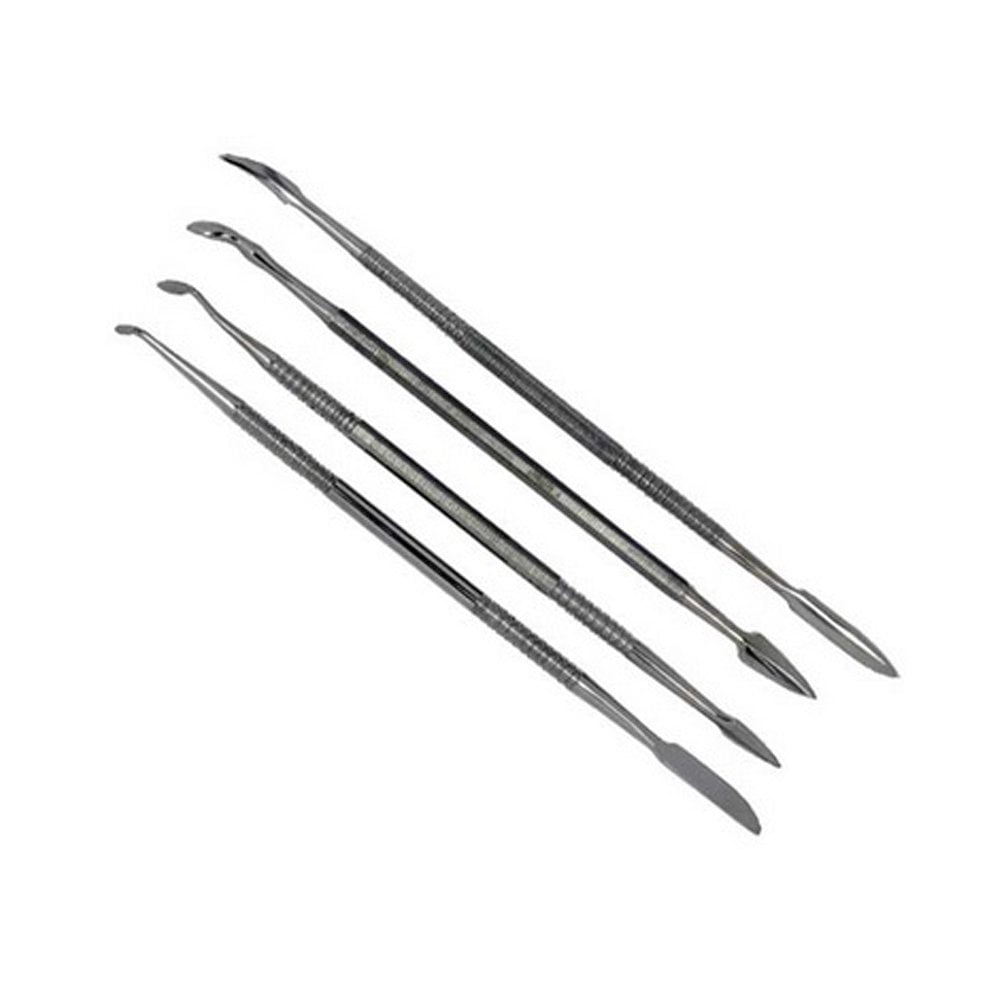 4pc ToolTreaux Stainless Steel Wax Carver Spatula Tips Pick Set ...