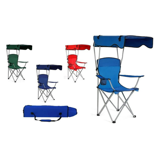 Cyclone Sound Red Portable Folding Camping Chair with Canopy Outdoor ...