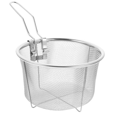 AOOOWER Deep Round Fryer Wire Mesh French Chip Frying Basket 201 ...