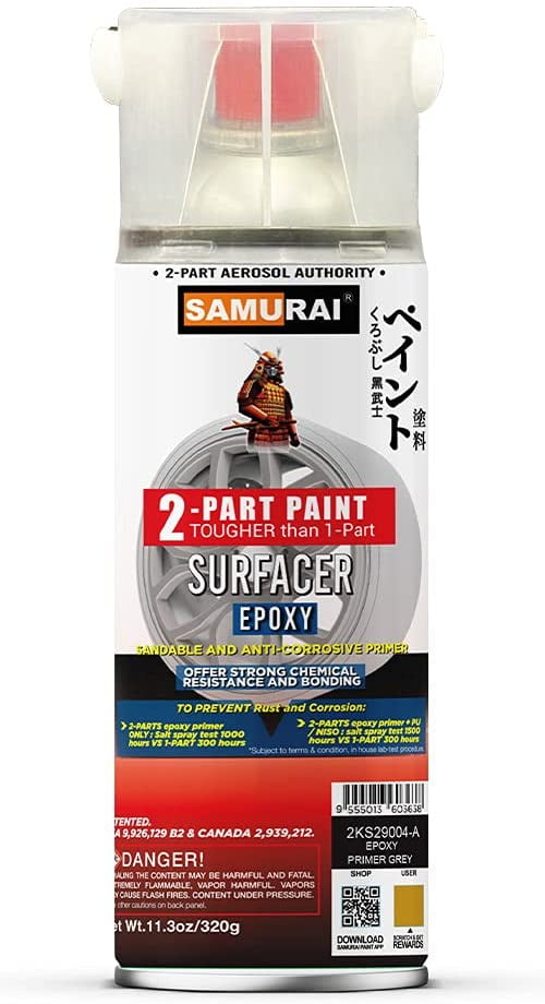 Samurai 2-Part Spray Paint Epoxy Primer for High Performance Wheel ...