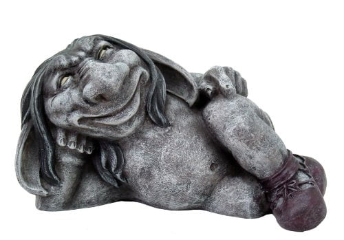 5.5 Inch Funny Face Gargoyle with Boots Laying Down Statue Figurine ...