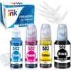 502 Ink Bottle Replacement for Epson 502 T502 Ecotank Refill Ink for ...