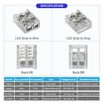LIDUI-2-Pin LED Connectors Unwired Screw Down Terminal Block Solderless ...