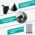 Triangle Hoe, Metal Garden Hoe for Weeding Long Handle 60", Gardening ...