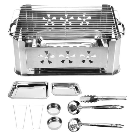 Barbecue Grill, Grilled Fish Rack Convinient Stainless Steel Portable ...