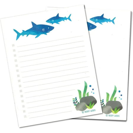 Shark to Do List and Lined Notepad (2-Pack) in Watercolor Style by ...