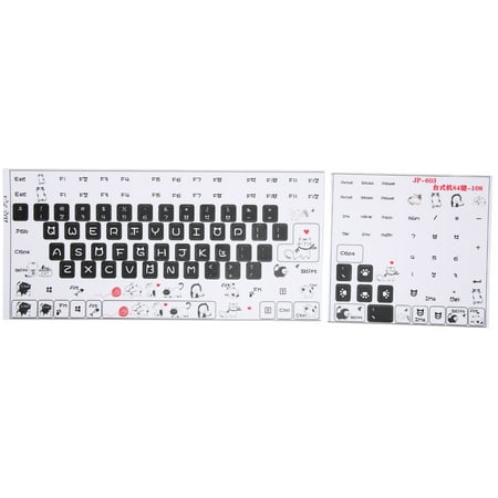 Keycaps Stickers, Keyboard Stickers Cute Style PVC Material Frosted ...