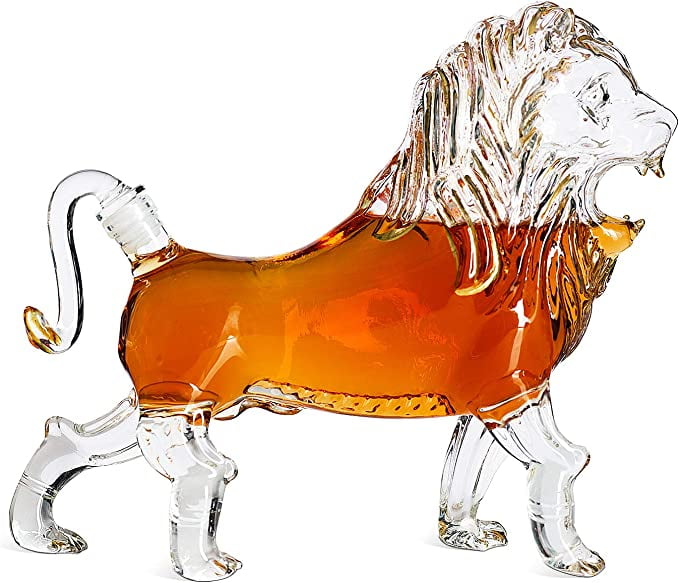 Lion Animal Whiskey and Wine Decanter The Wine Savant - Beautiful ...