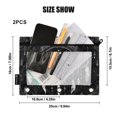 2 Pieces Pencil Bag Binder Pouches 3-Ring Page Turning Folder Pencil ...