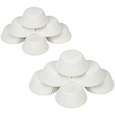 Great Value Jumbo Cupcake Liners, White, 40 Count - Walmart.com