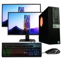 Dell OptiPlex Desktop Computer PC w/RGB Lighting, Ultra-Fast Intel i5 ...