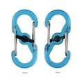 Nite Ize S-Biner Microlock Polycarbonate 2 Pack Blue - Walmart.com