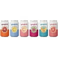 Spindrift Sparkling Water, 6-Flavor Assorted Pack, Made with Real Fruit, 12 Fl Oz Cans, Pack of ...