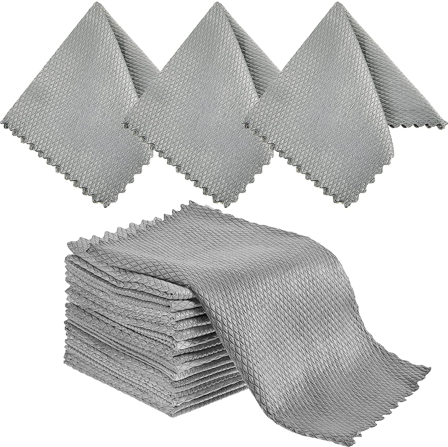 Fish Scale Cloth Microfiber Cleaning Cloth Nanoscale Cloth Glass ...