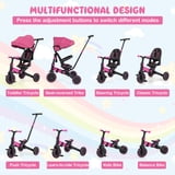 Infans Tricycle for Toddlers 8-in-1 Folding Trike for 12-72 Months Old ...
