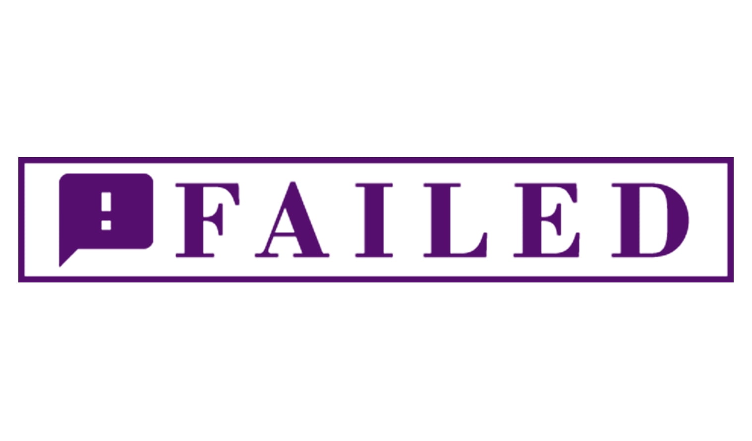 Printtoo Failed Self Inking Rubber Stamp Pre-Inked Office Stamp- Home ...