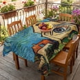 Abstract Farmhouse Starry Night Eye Table Cloth 52x70in, Waterproof ...