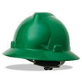 MSA 475370 V-Gard Slotted Full-Brim Hat with Fas-Trac III Suspension ...