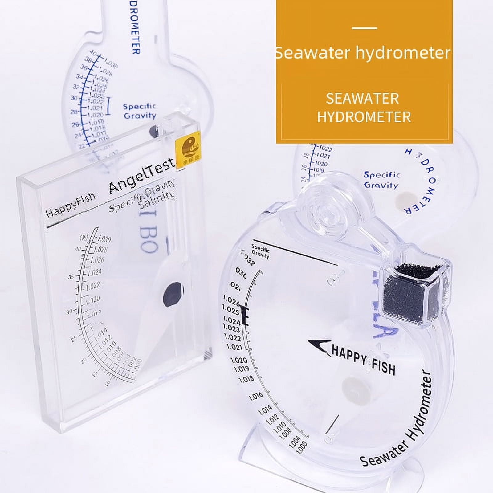 Hidrómetro de agua de mar para acuarios, medidor especial de salinidad ...