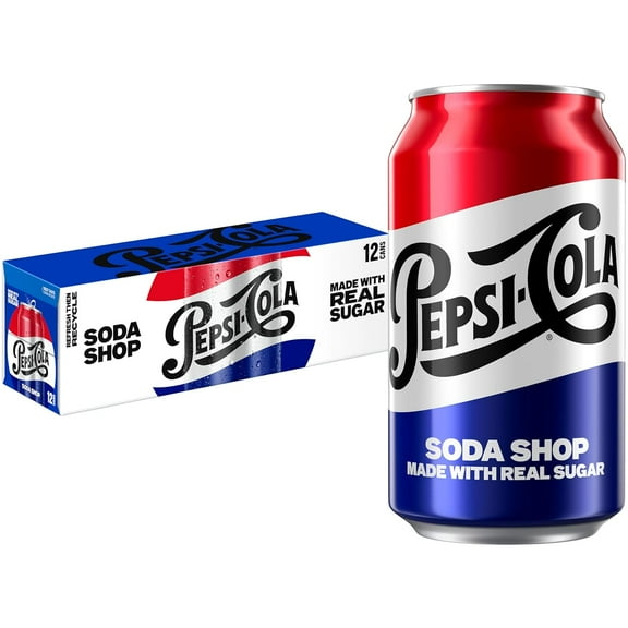 Pepsi Cola Refreshing Soda, Small 7.5 Ounce Mini Cans, Pack of 10 ...
