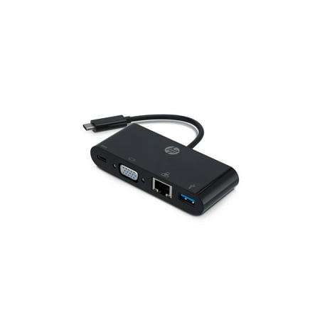 HP USB C to VGA/USB C/USB A/LAN Adapter - Walmart.com