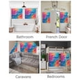 Boho Colorful Swirl Short Blackout Curtains 30 Inch Long,Liquid Marble ...