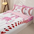 meiyoeat Girly Pink Sprinkle Initial C Zipper Twin Comforter Sets with ...