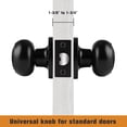 Black 6 Pack Passage Door Knobs Interior Hallway Closet Use - Walmart.com