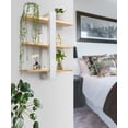 Gronda Adjustable Floating Shelves for Wall 3 Tier 20In Wood Storage ...