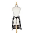 Black Tri Color Check Chef Apron 32x28 - Walmart.com