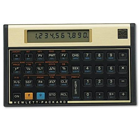 HP 12C Financial Calculator, 120 Functions, 5 x 3-1/8, 10-Digit LCD ...