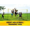 CROSSNET Doubles Net for Team Volleyball or Four Square Indoor Outdoor ...