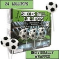 Sweetzo, Soccer Ball Lollipops, 24 ct, Birthday Party Candy Favors ...