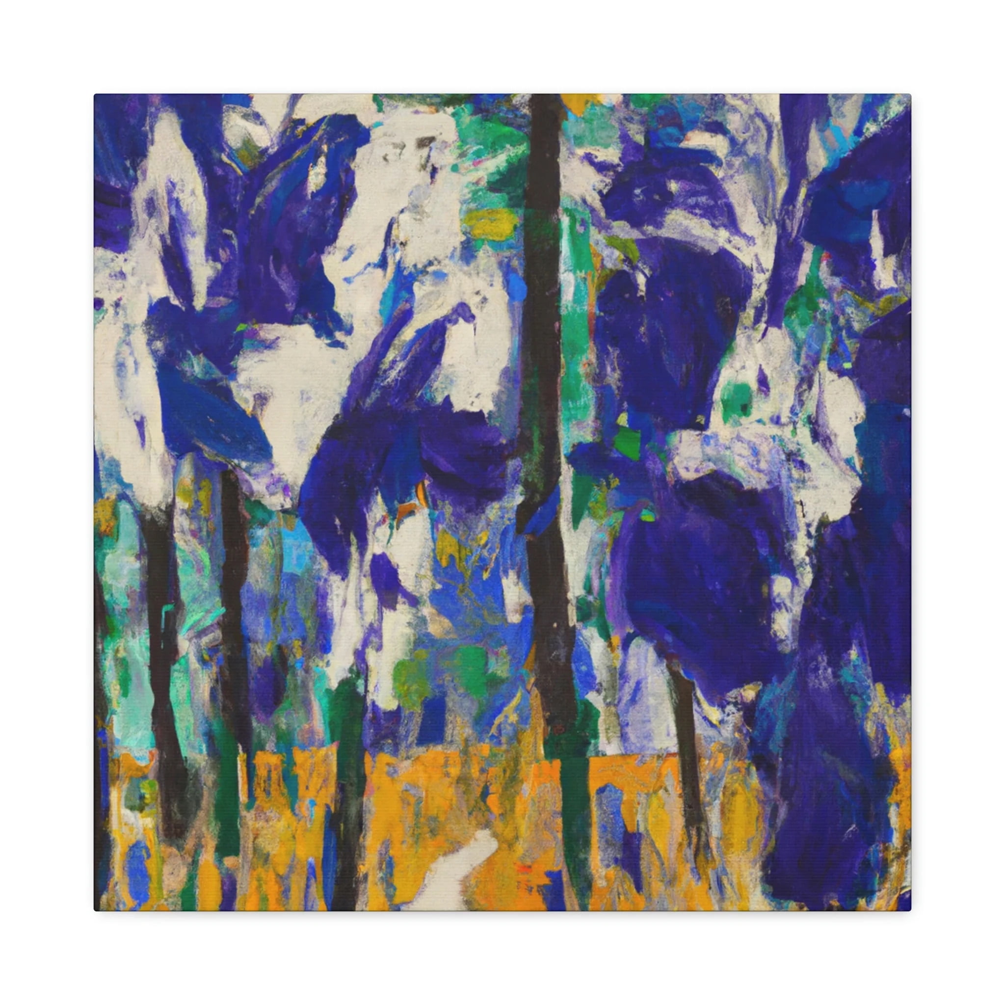 Iris in Abstraction. - Canvas - Walmart.com