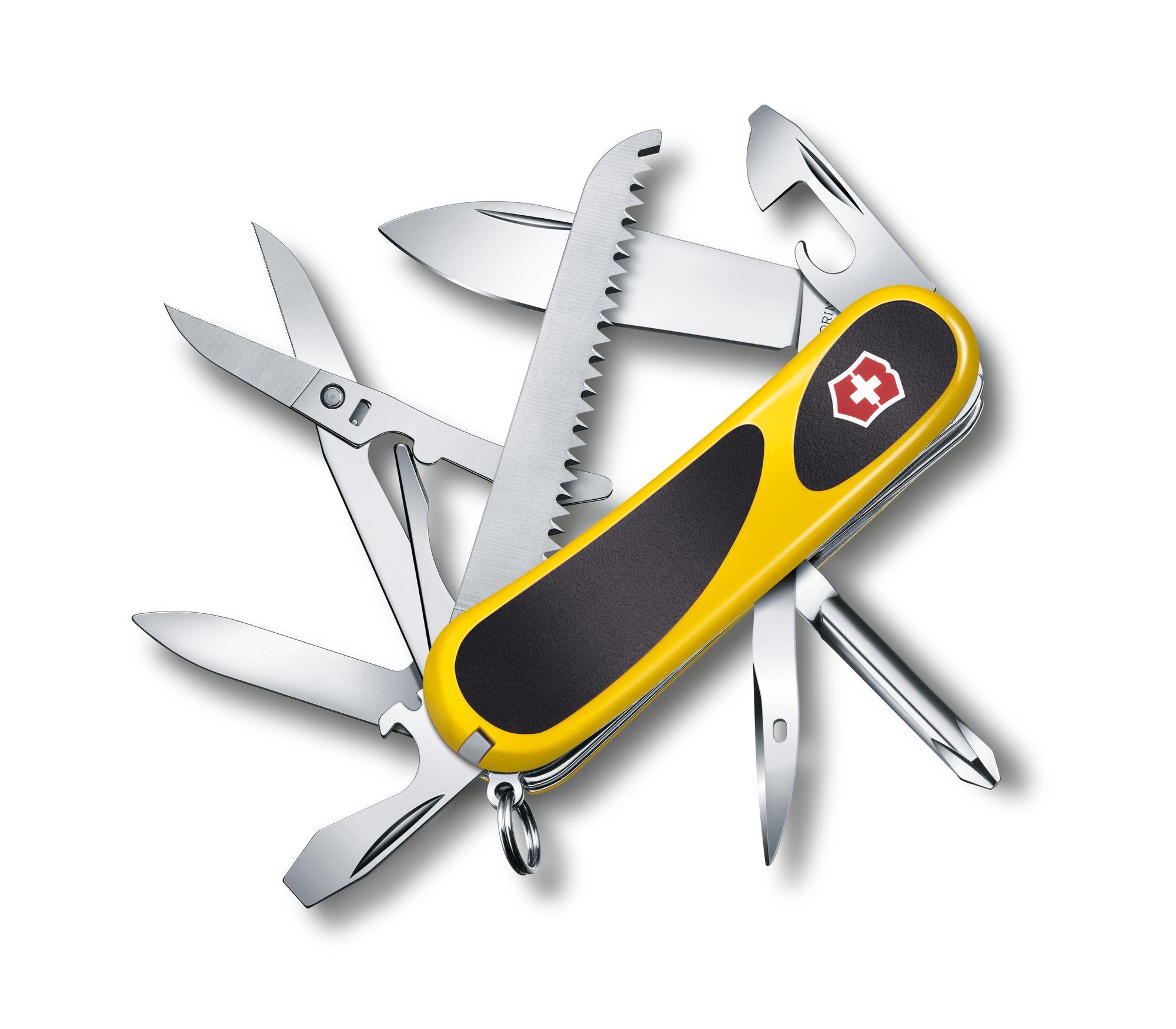 Victorinox Swiss Army Evolution Grip 18 Pocket Knife Multi-Tool, Yellow ...