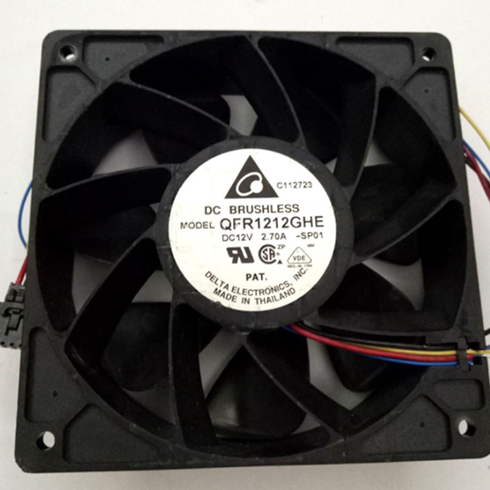 Buy QFR1212GHE 6000RPM PWM Speed Control Fan 120X120X38mm 4 Wire 12V 2 ...