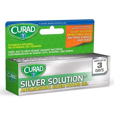 Curad Germ Shield Antimicrobial Silver Wound Gel, For Minor Cuts ...