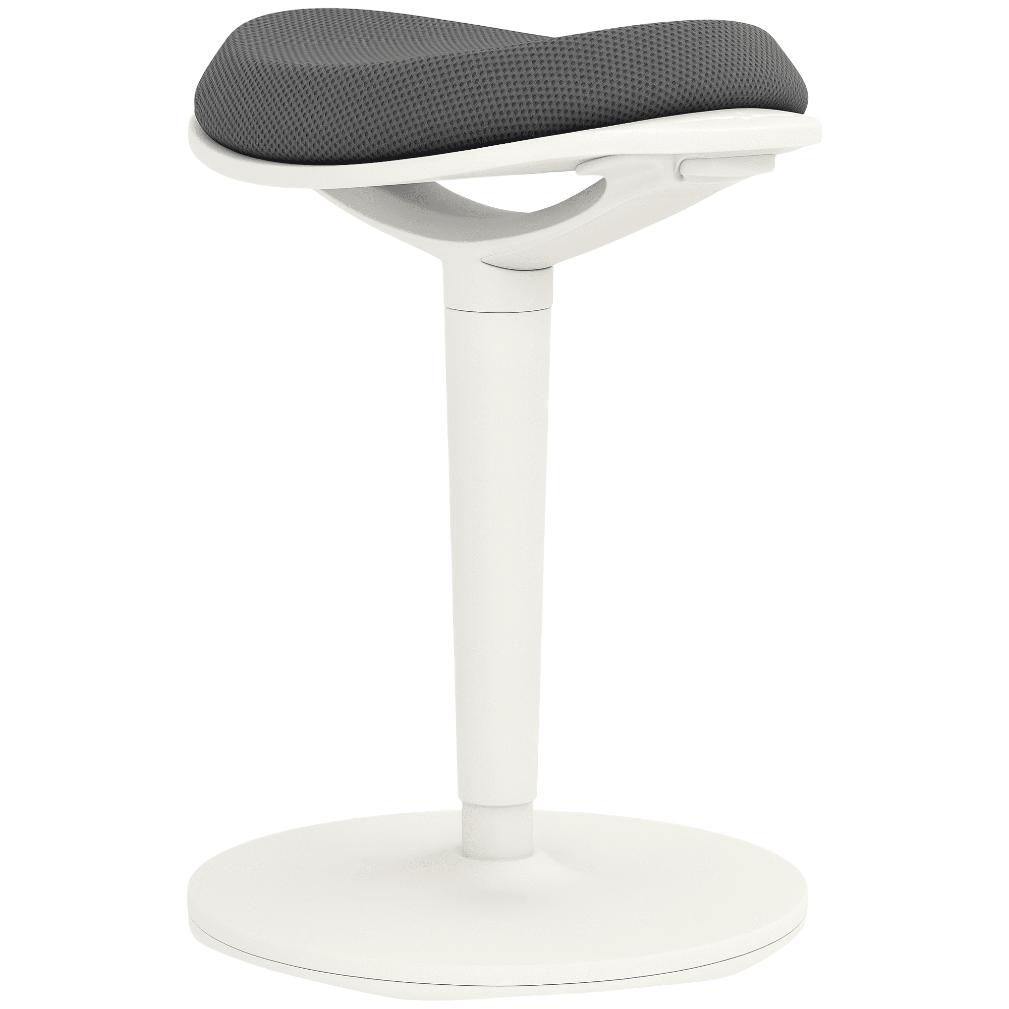 Homcom Mesh Ergonomic Wobble Stool For Standing Desks  With Rocking  Grey 16.7W X 14D X 28.1H