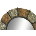 DecMode Traditional 32 Inch Iron Round Scrollwork Wall Mirror - Walmart.com