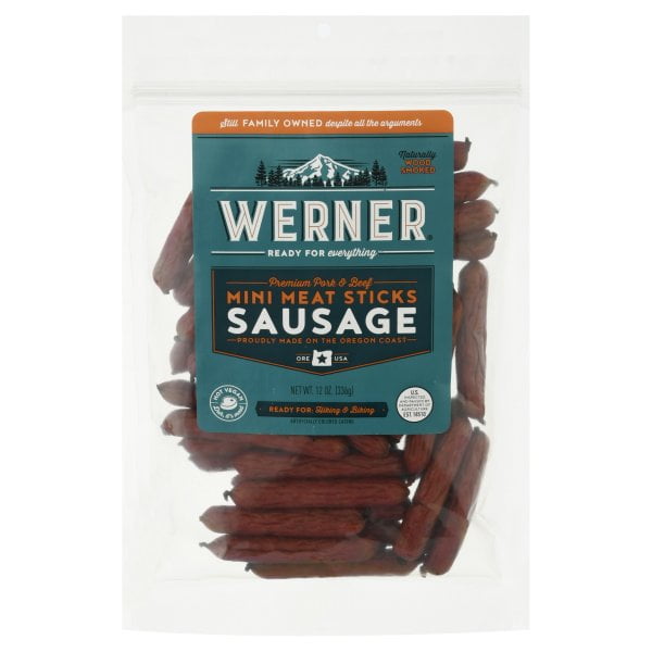 Werner Gourmet Meat Snacks, Sausage Mini Sticks - 12 oz. - Walmart.com